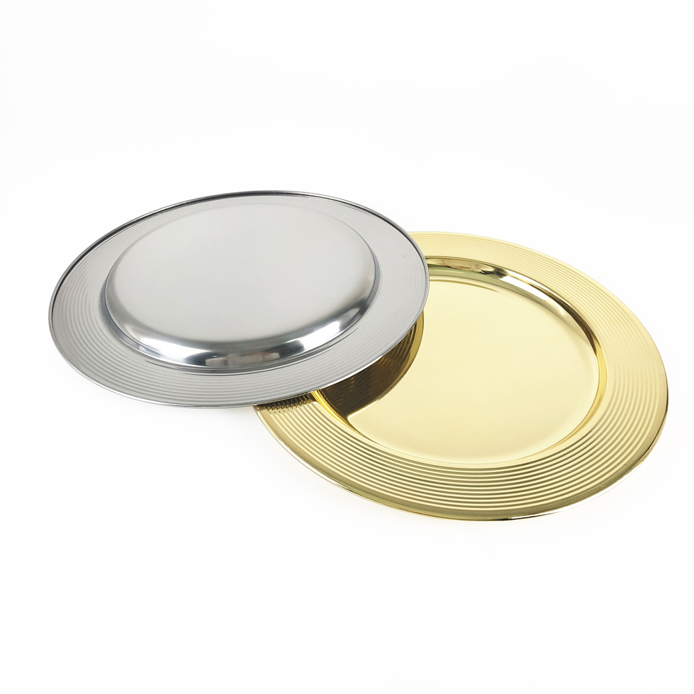Best selling metal charger plate bottom plate