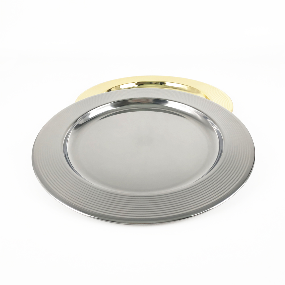 Best selling metal charger plate bottom plate
