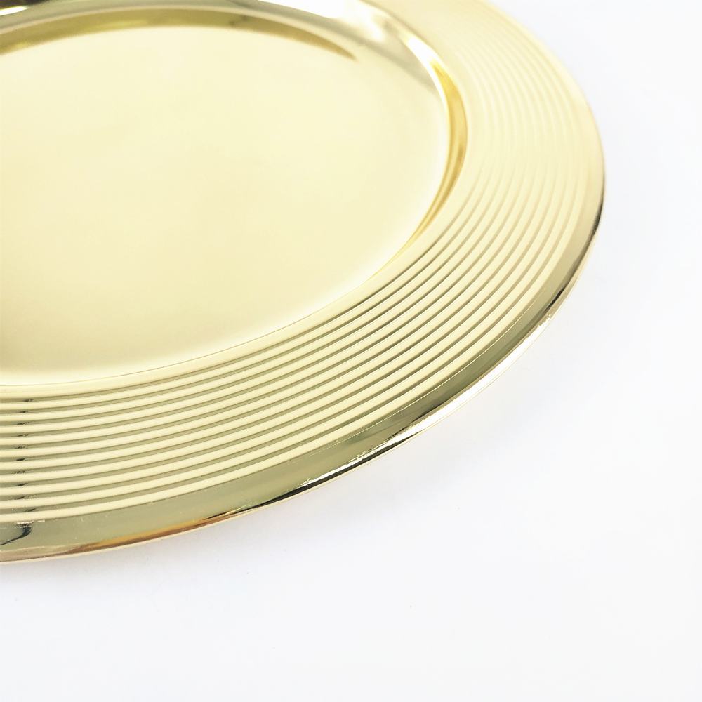 Best selling metal charger plate bottom plate