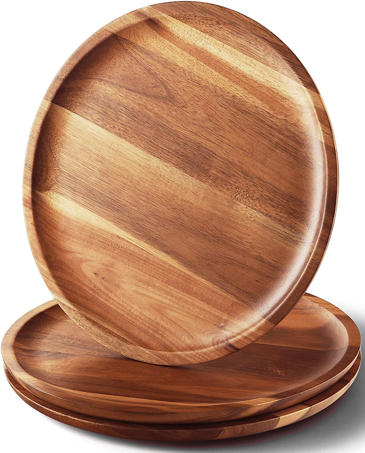 Original ecological wooden dinner plate